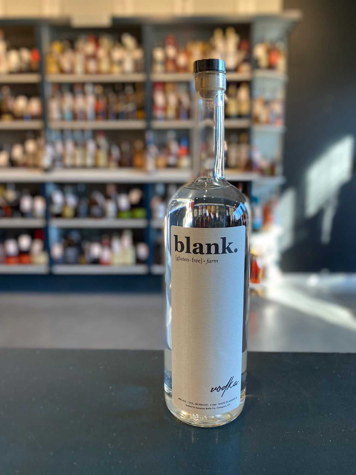 BLANK FARM VODKA, NEW YORK — Bogey's Bottled Goods